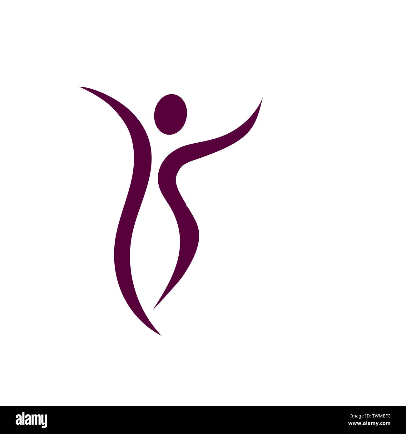 Human character logo sign illustration vector design Stock Vector Image ...