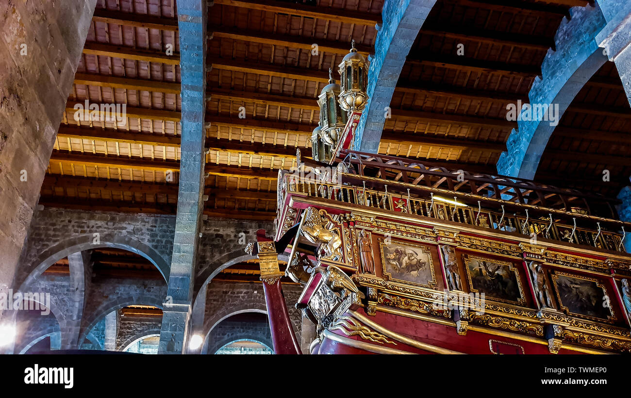 Barcelona naval museum and a walk trough on Barcelona streets Stock ...