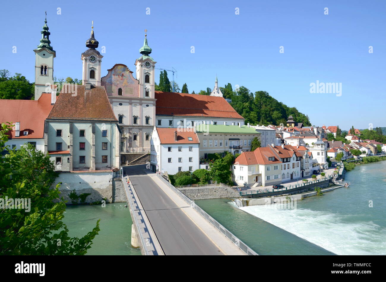 Steyrdorf in the historic town of Steyr, Upper Austria Stock Photo - Alamy