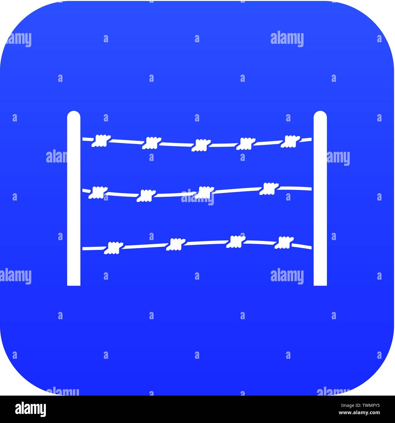 Restricted area icon digital blue Stock Vector Image & Art - Alamy