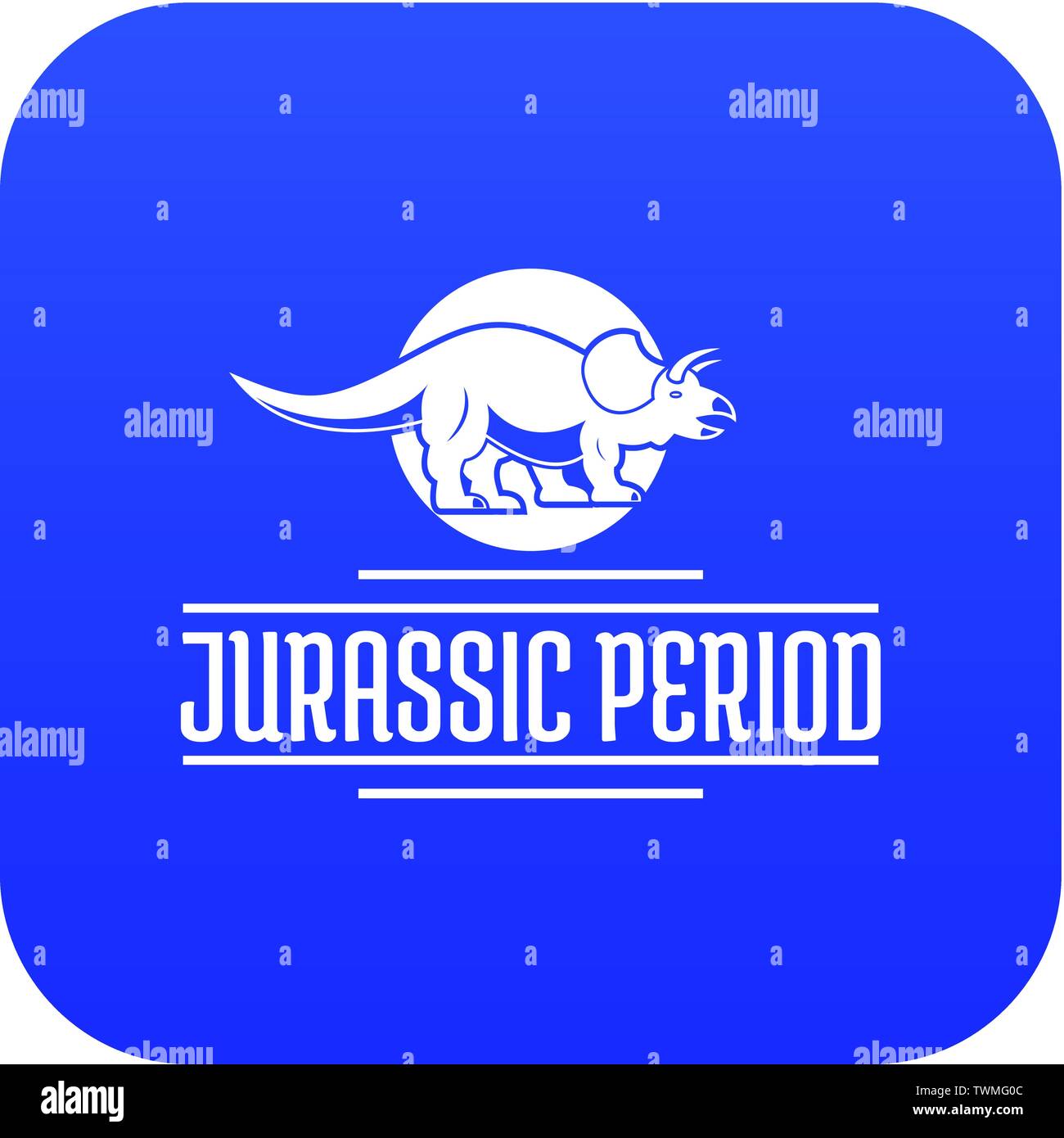 Jurassic monster icon blue Stock Vector Images - Alamy