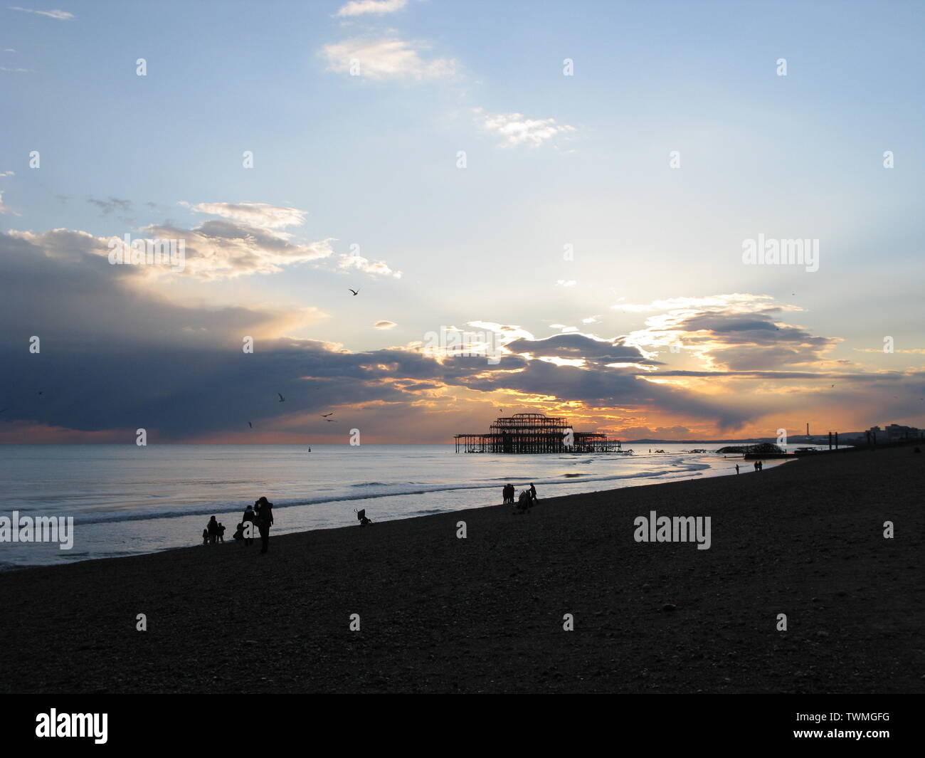 Brighton beach pier hi-res stock photography and images - Alamy
