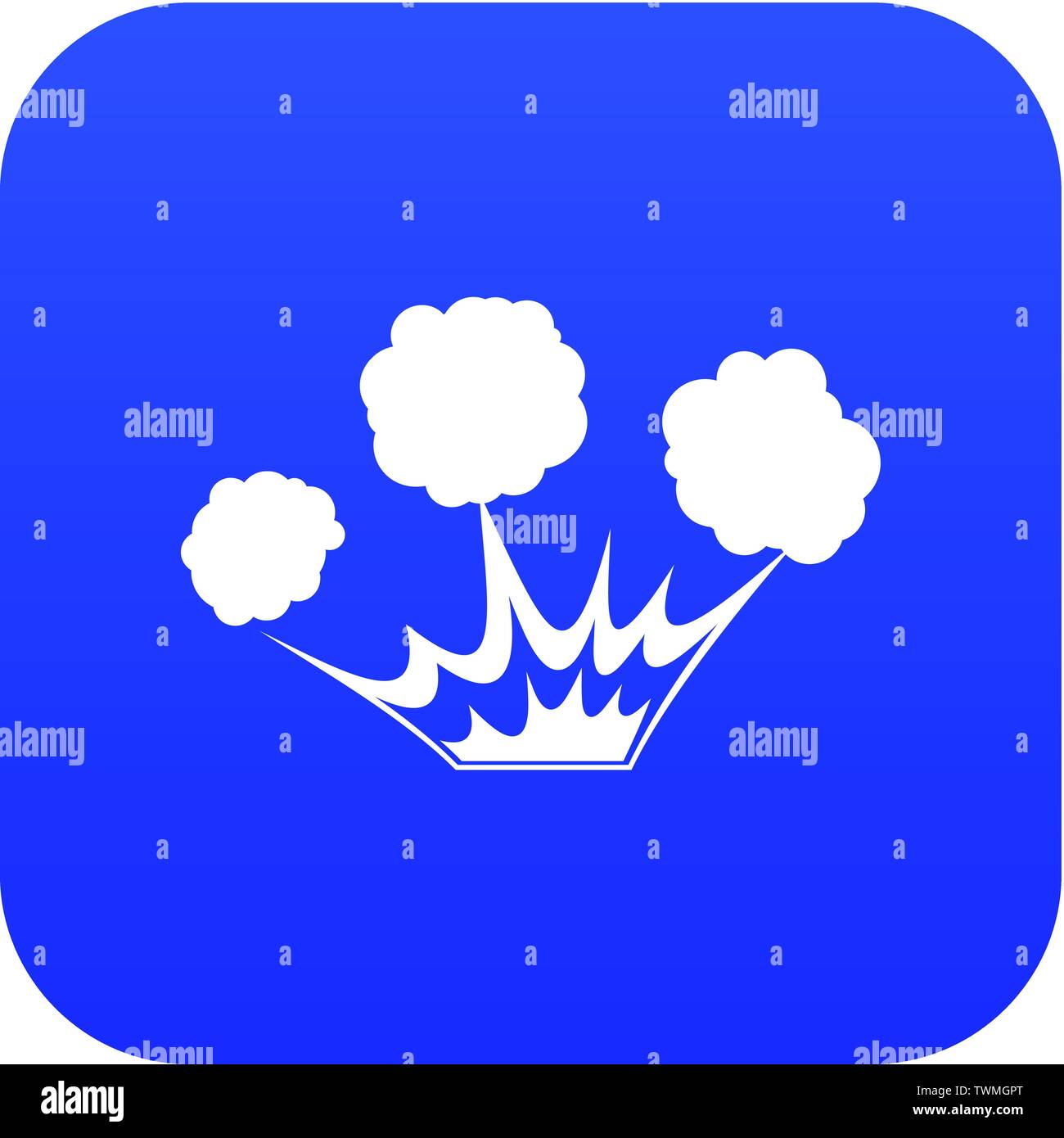 Explosion icon digital blue Stock Vector Image & Art - Alamy
