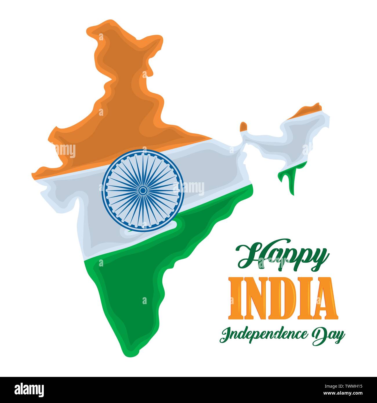 india india independence day card Stock Vector Image & Art - Alamy
