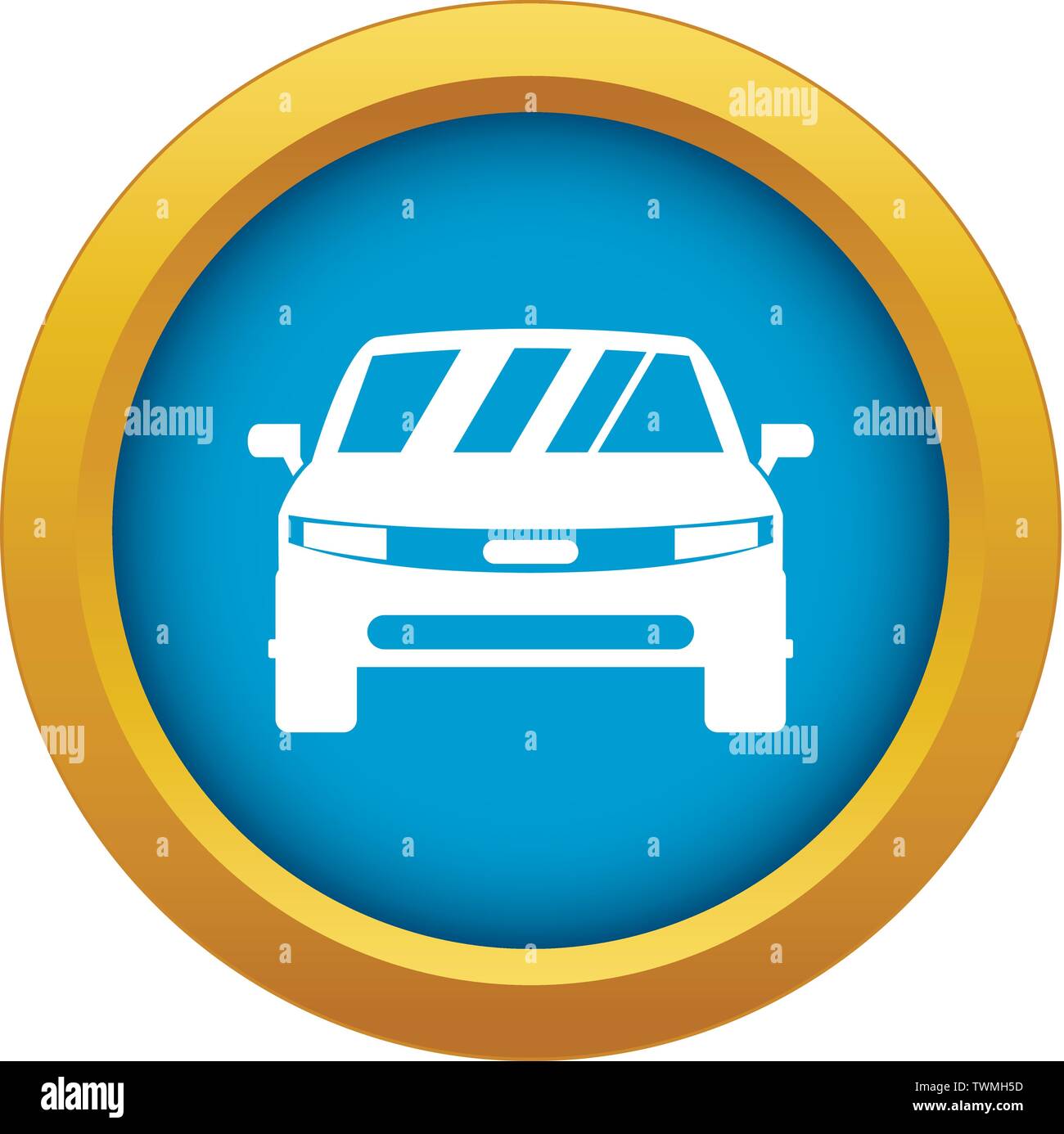 Car icon blue vector isolated Stock Vector Image & Art - Alamy