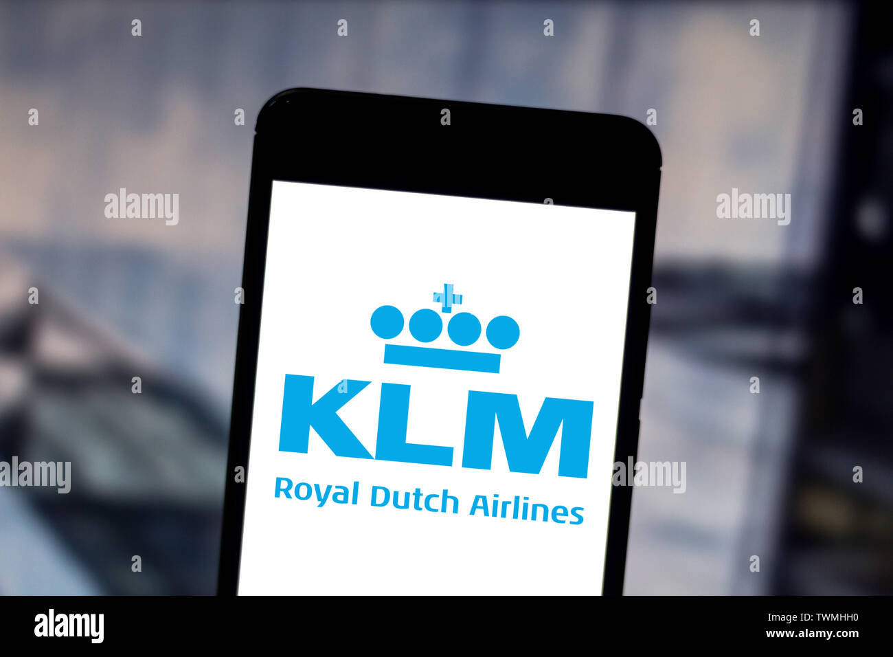 Klm royal dutch airlines logo hi-res stock photography and images - Alamy