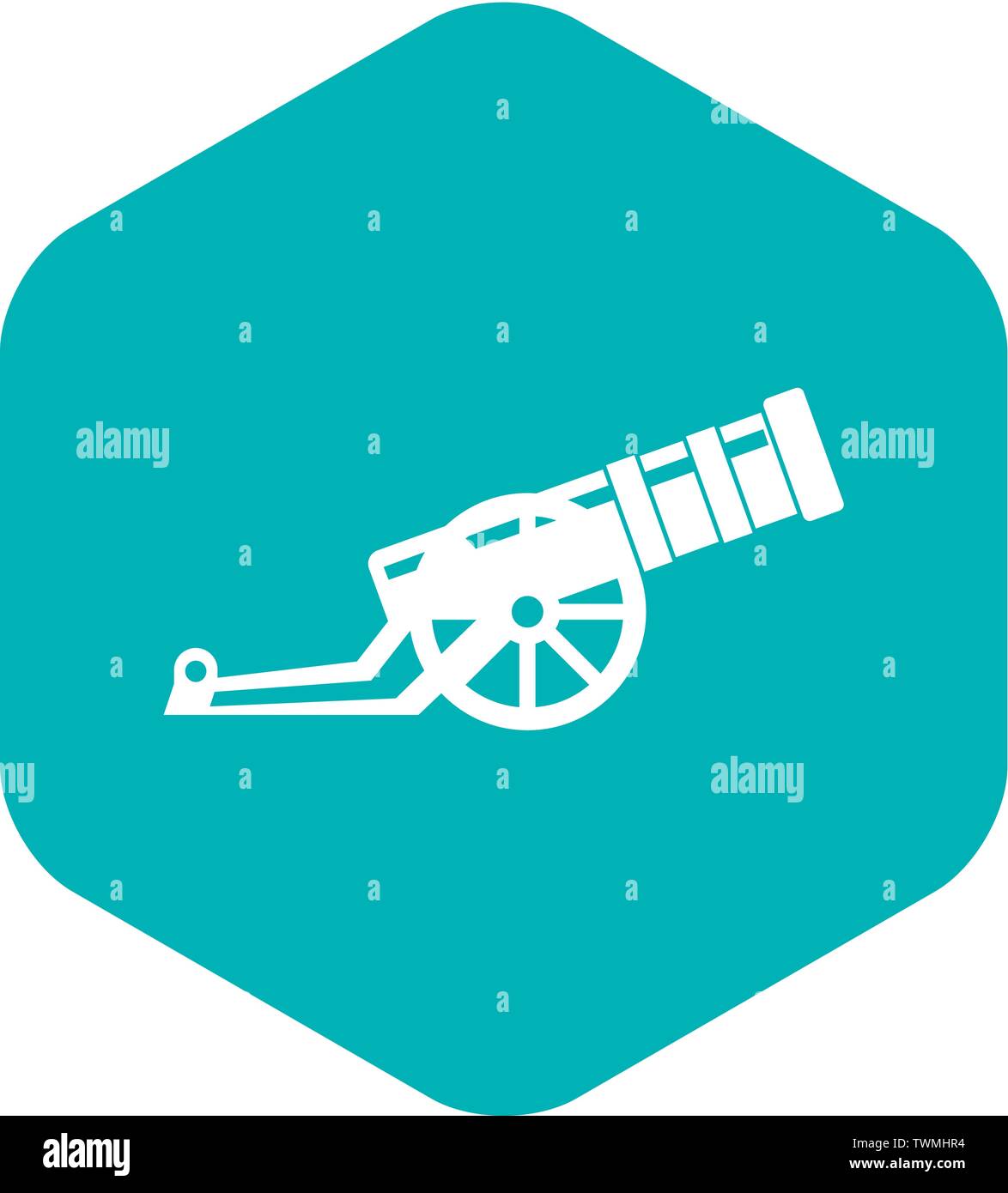 Cannon icon in simple style Stock Vector Image & Art - Alamy
