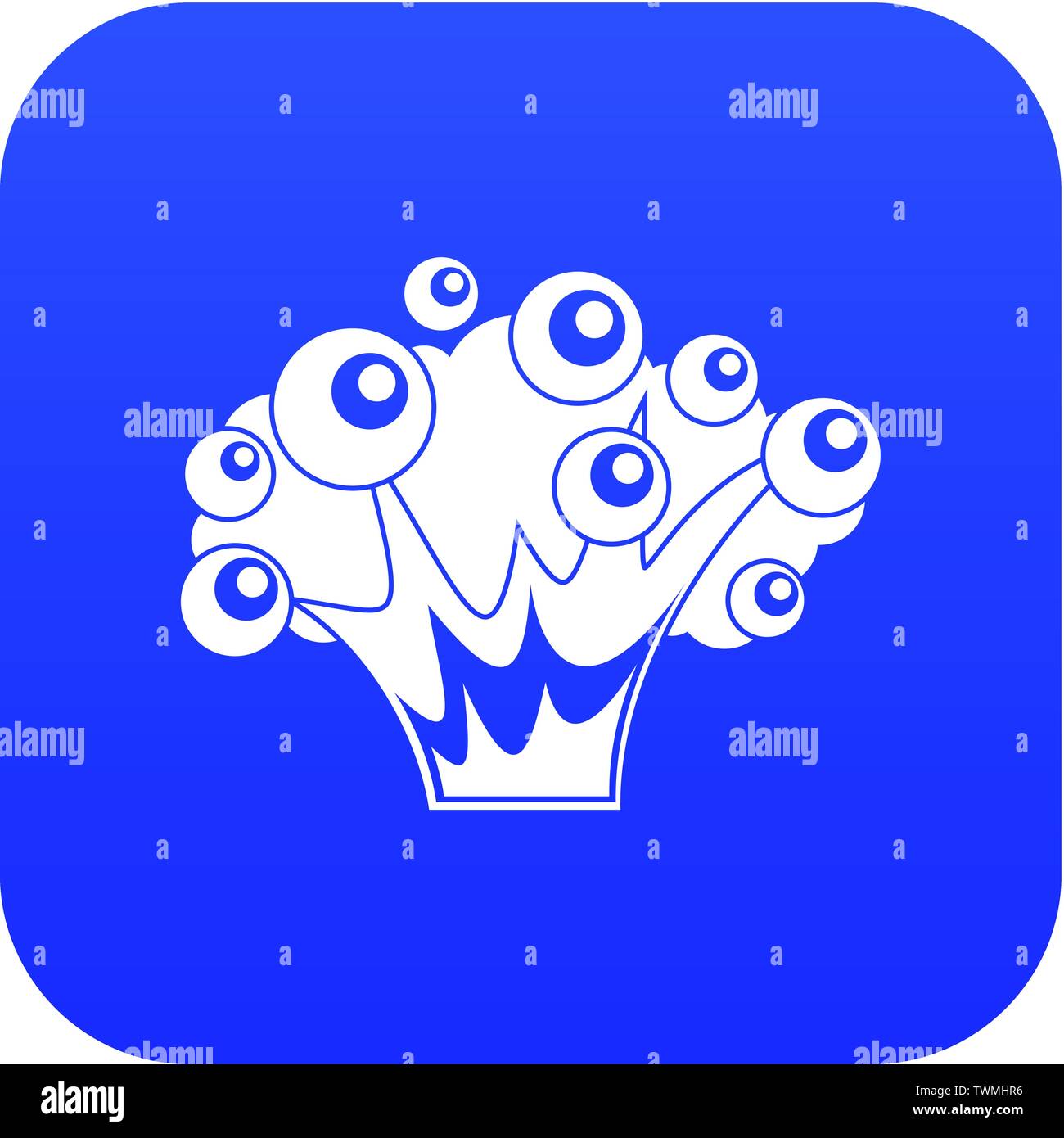 High power explosion icon digital blue Stock Vector Image & Art - Alamy