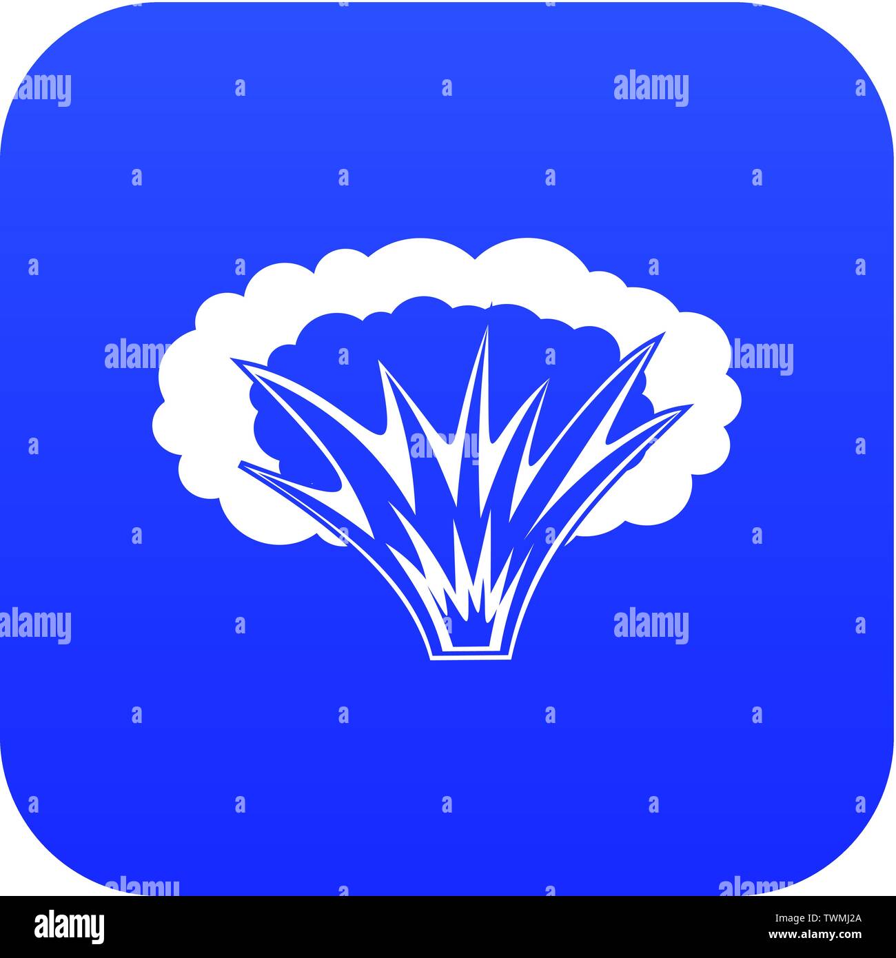 Atomical explosion icon digital blue Stock Vector Image & Art - Alamy