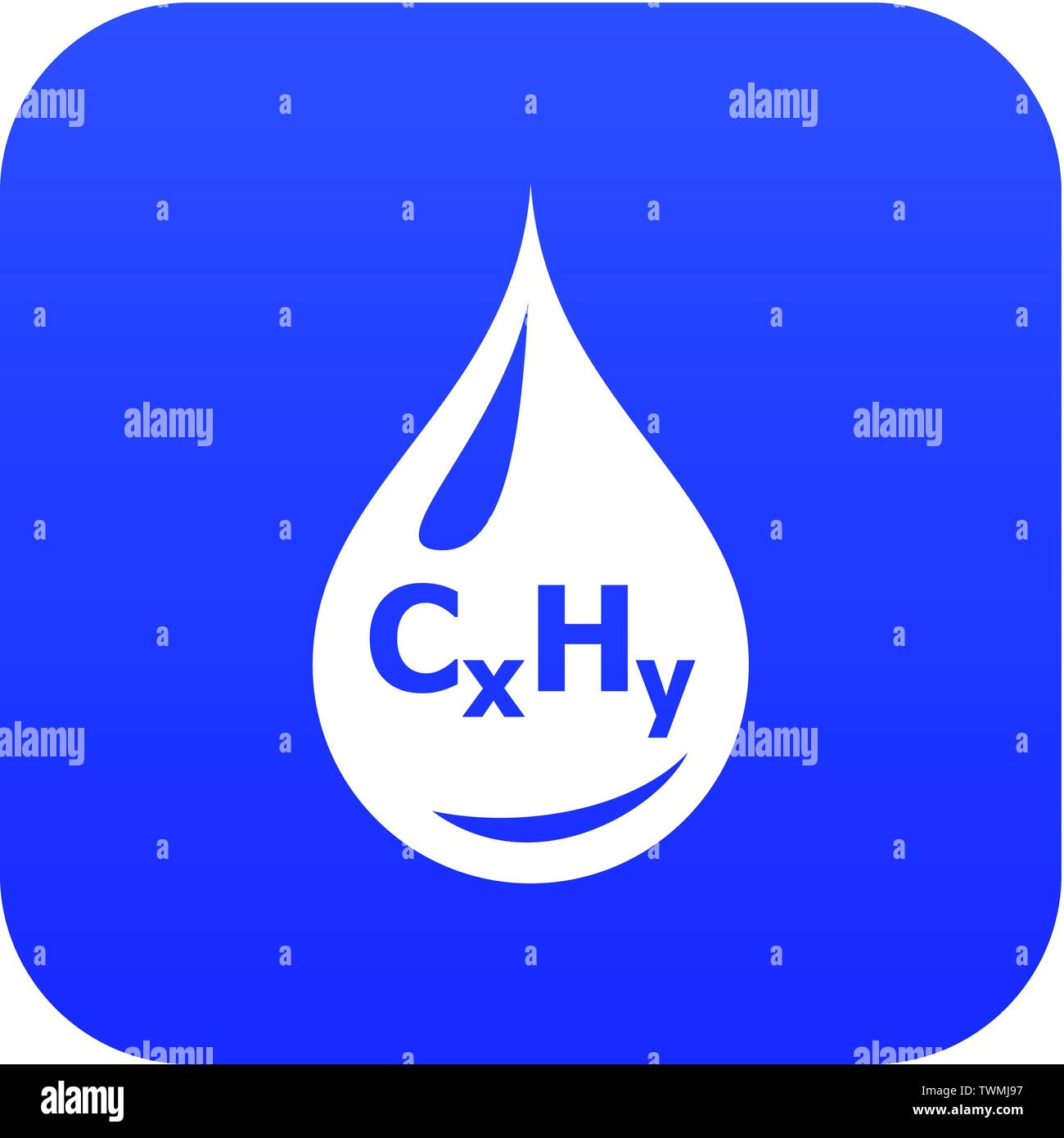 Drop oil icon blue vector Stock Vector Image & Art - Alamy