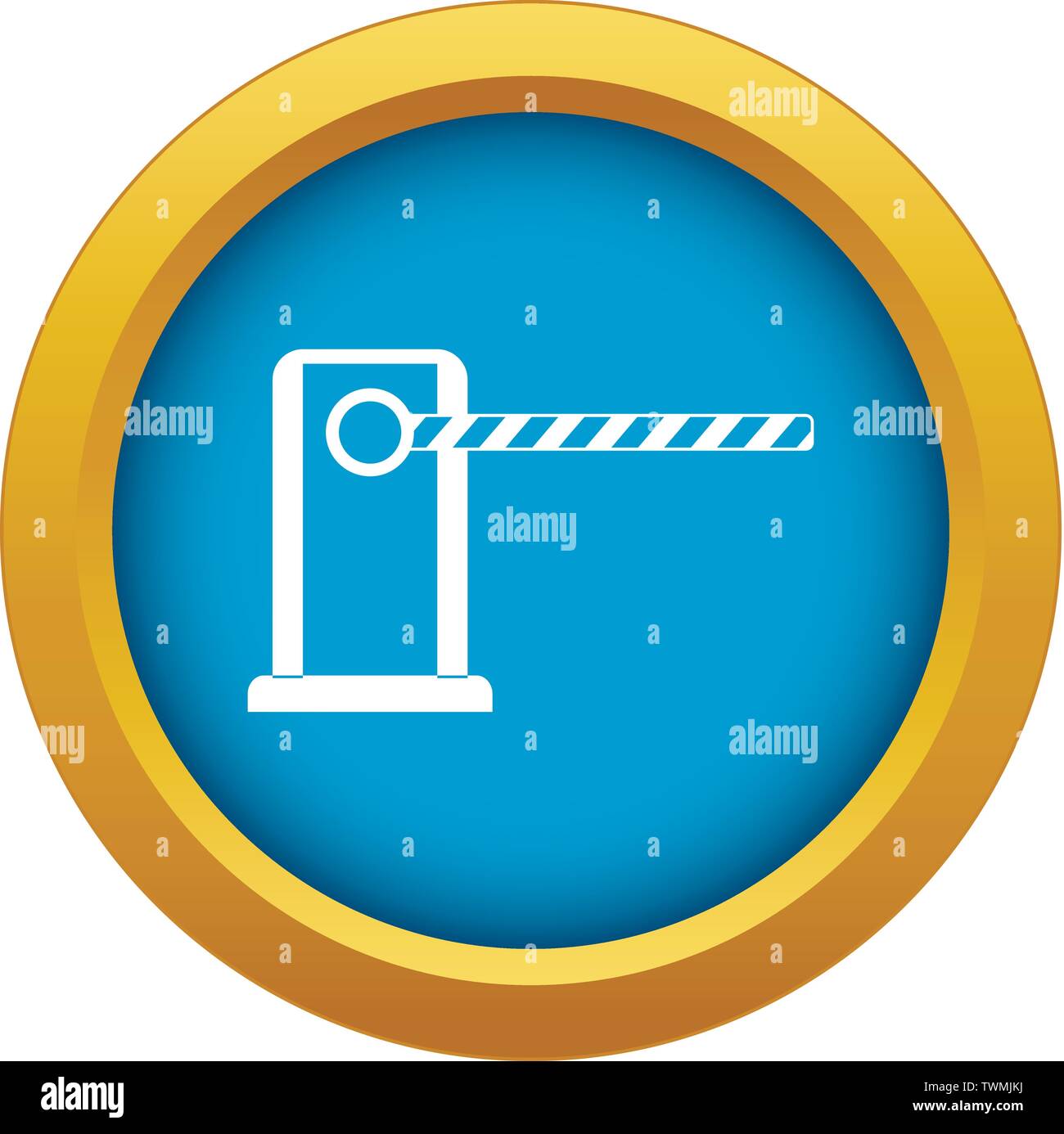 Parking entrance icon blue vector isolated Stock Vector Image & Art - Alamy