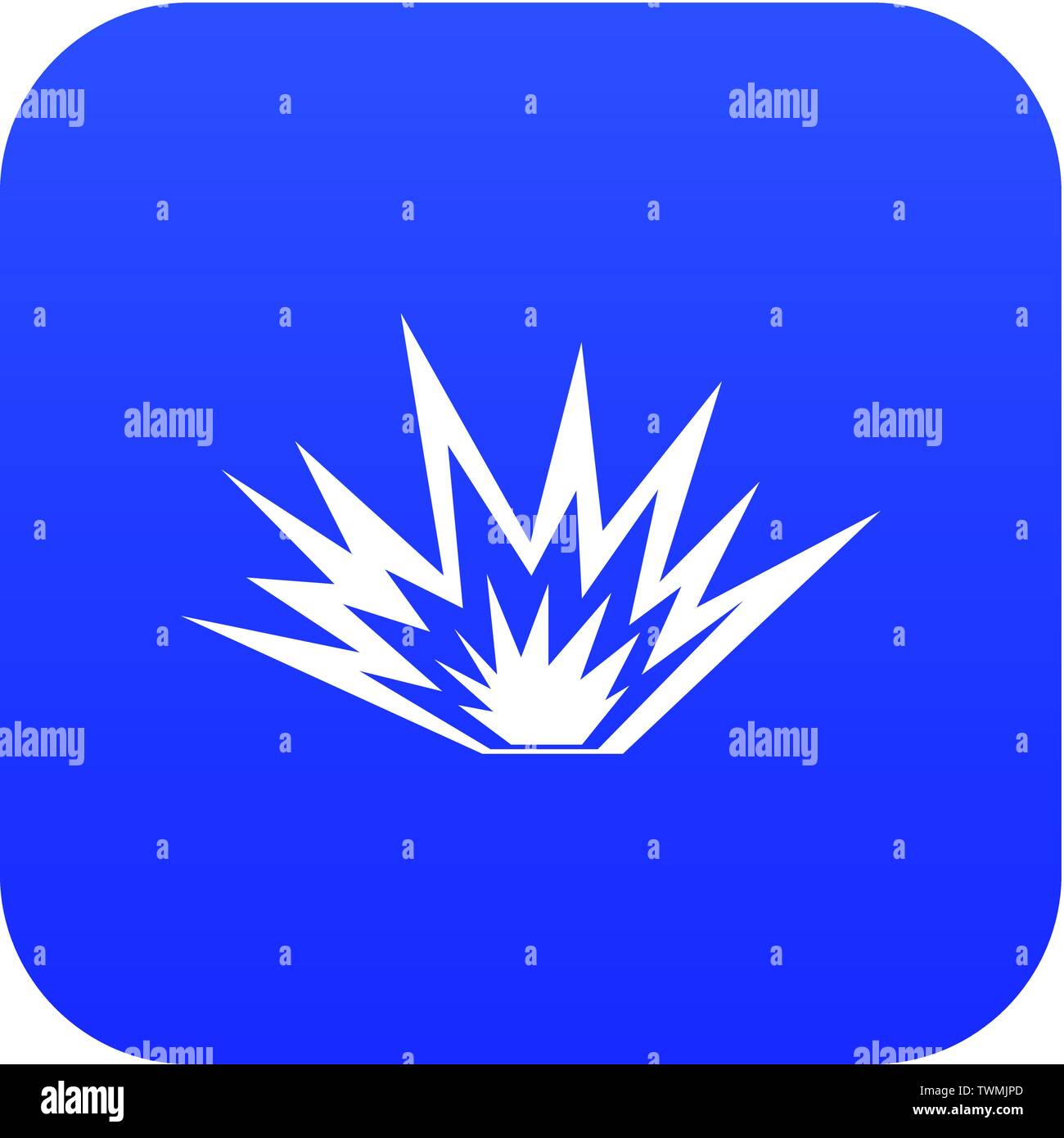 Nuclear explosion icon digital blue Stock Vector Image & Art - Alamy