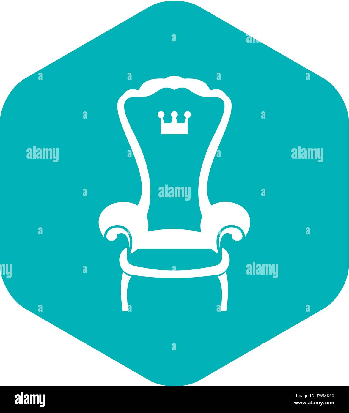 King throne chair icon, simple style Stock Vector Image & Art - Alamy