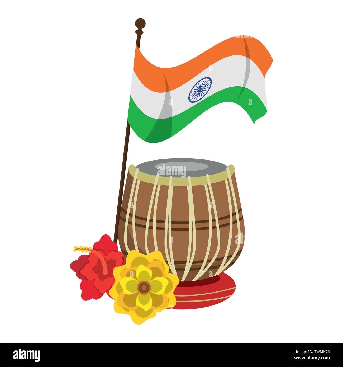 India independence day emblems cartoons Stock Vector Image & Art - Alamy
