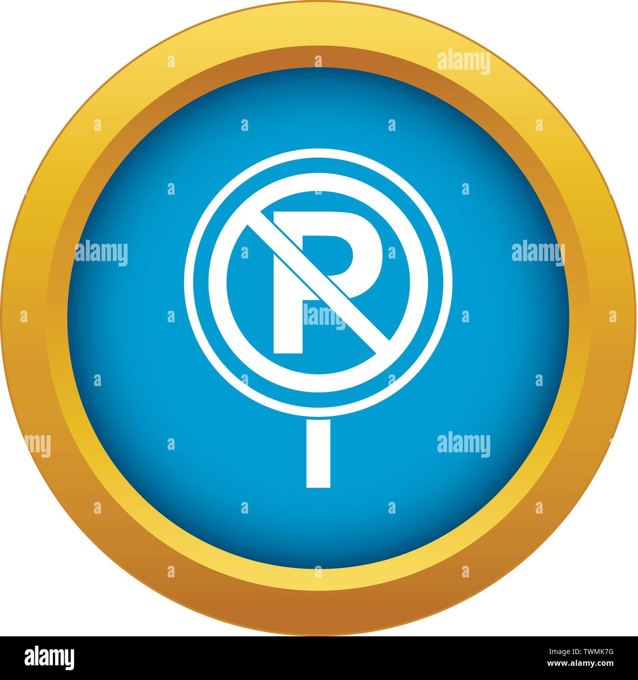 Blue badge sign and parking Cut Out Stock Images & Pictures - Alamy