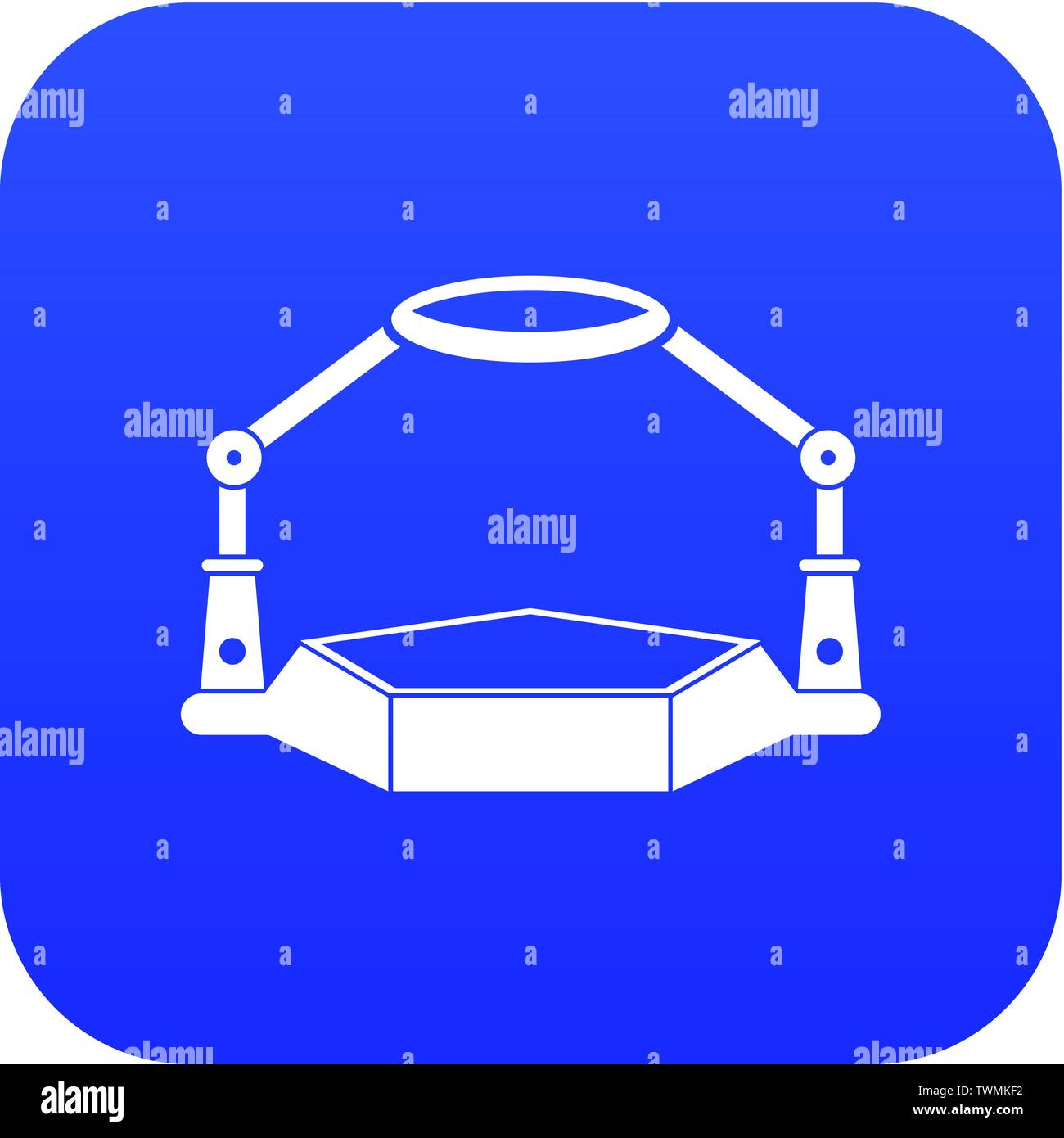 Table magnify icon digital blue Stock Vector Image & Art - Alamy