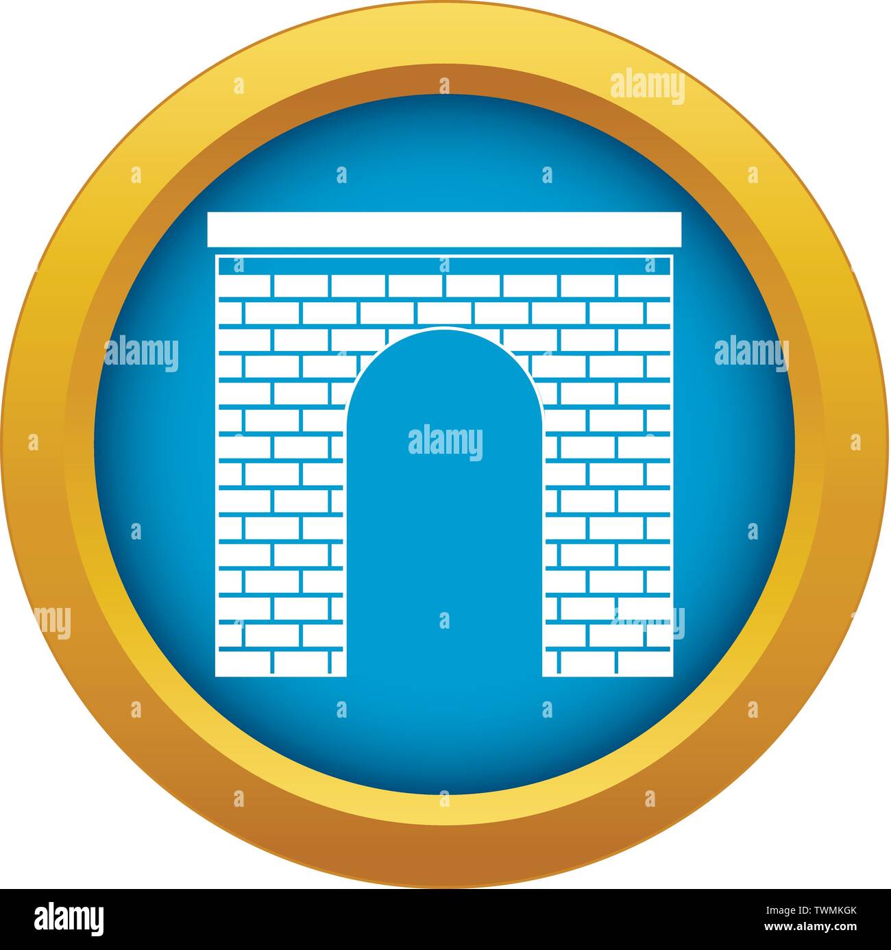 Arch icon blue vector isolated Stock Vector Image & Art - Alamy
