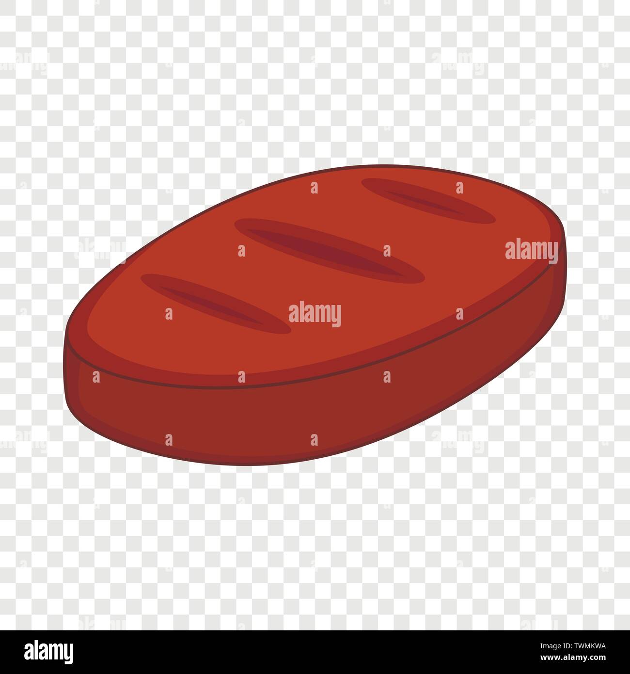 Grilled beef steak icon, cartoon style Stock Vector Image & Art - Alamy