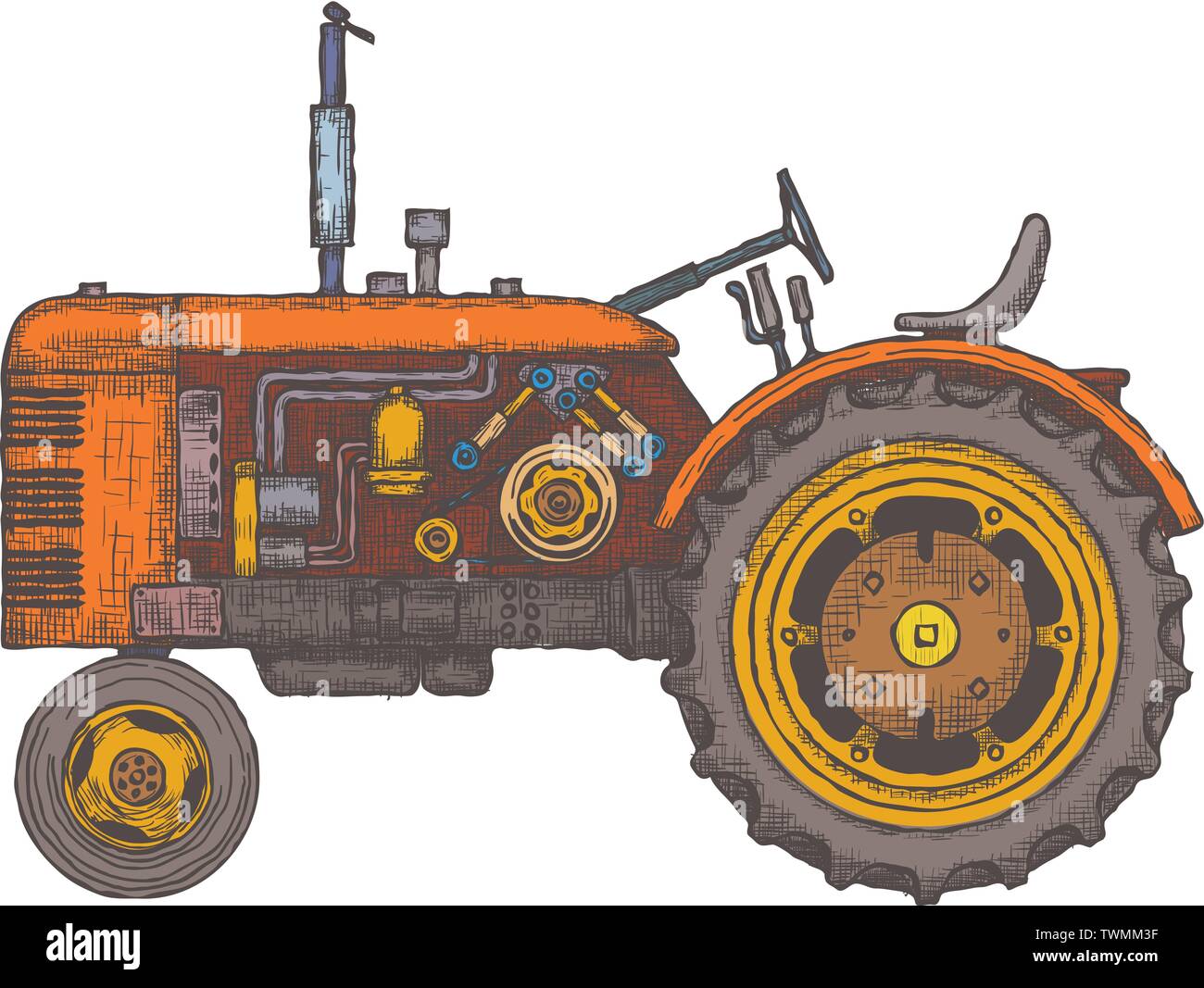 Farmer sketch hi-res stock photography and images - Alamy