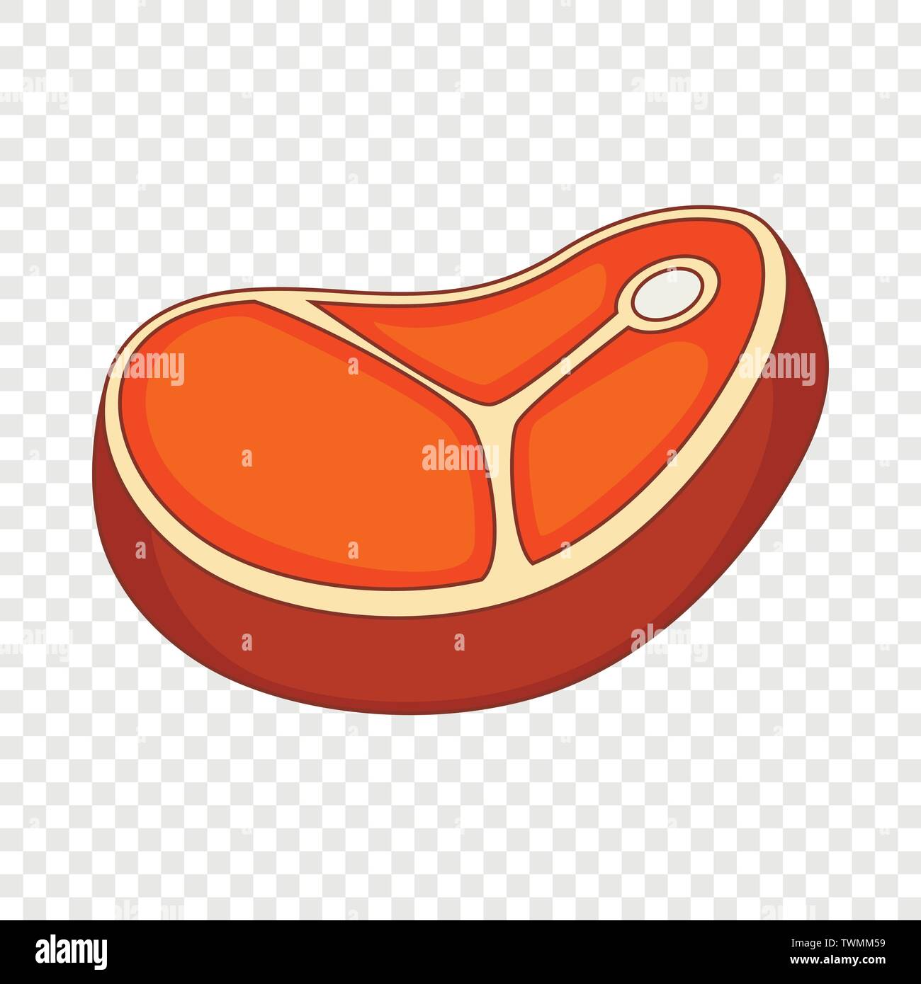 Meat steak icon, cartoon style Stock Vector Image & Art - Alamy