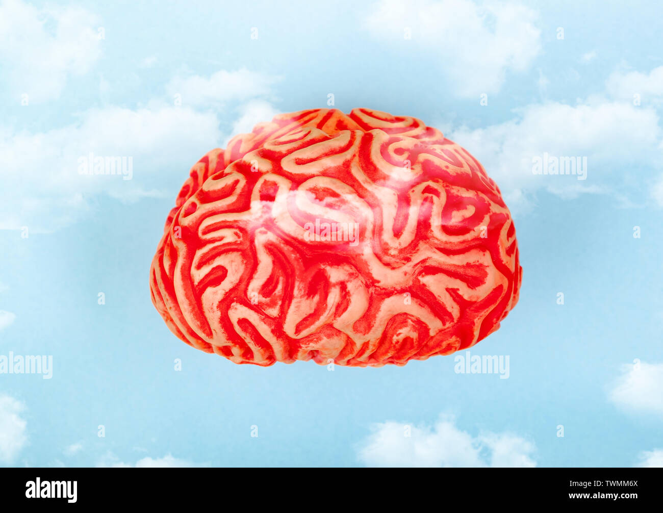 Cartoon sky with clouds hi-res stock photography and images - Alamy