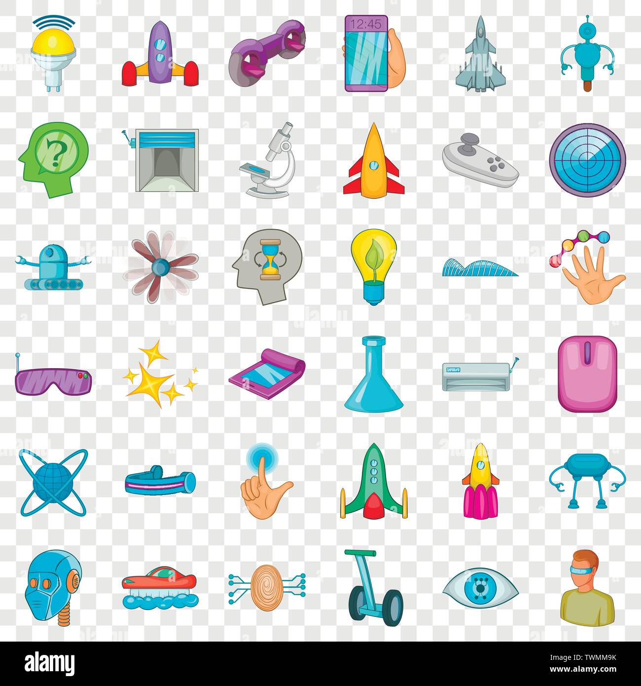 Device icons set, cartoon style Stock Vector Image & Art - Alamy