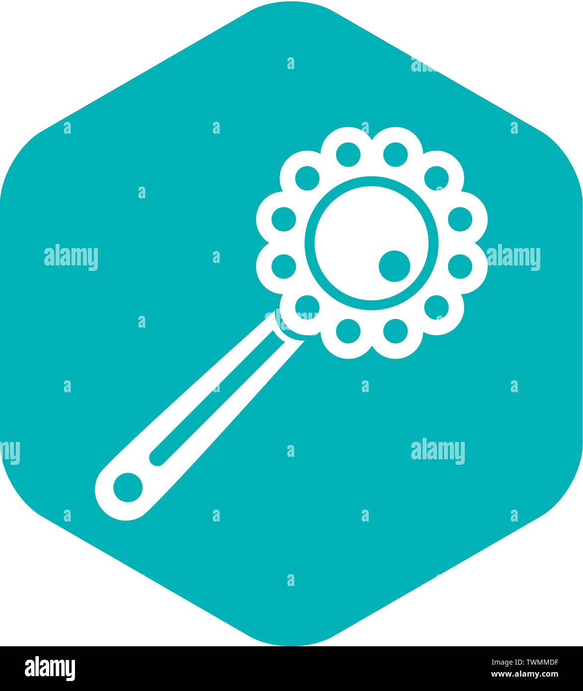 Baby rattle icon, simple style Stock Vector Image & Art - Alamy
