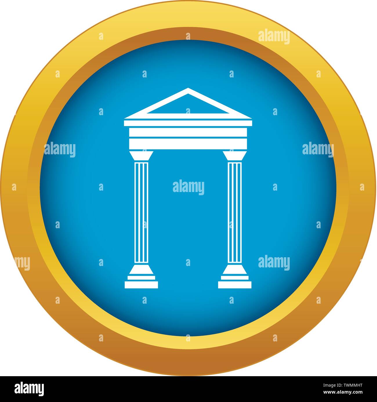 Arch icon blue vector isolated Stock Vector Image & Art - Alamy