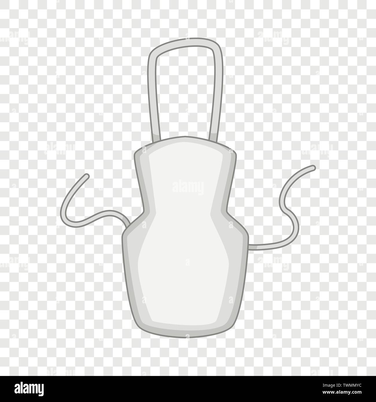White apron icon, cartoon style Stock Vector Image & Art - Alamy