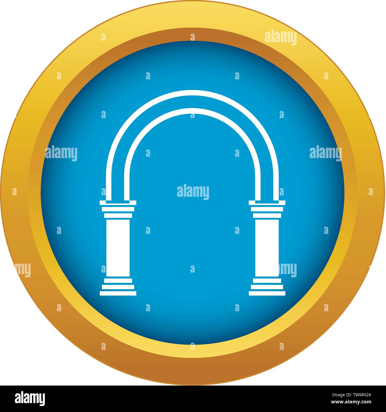 Arch icon blue vector isolated Stock Vector Image & Art - Alamy