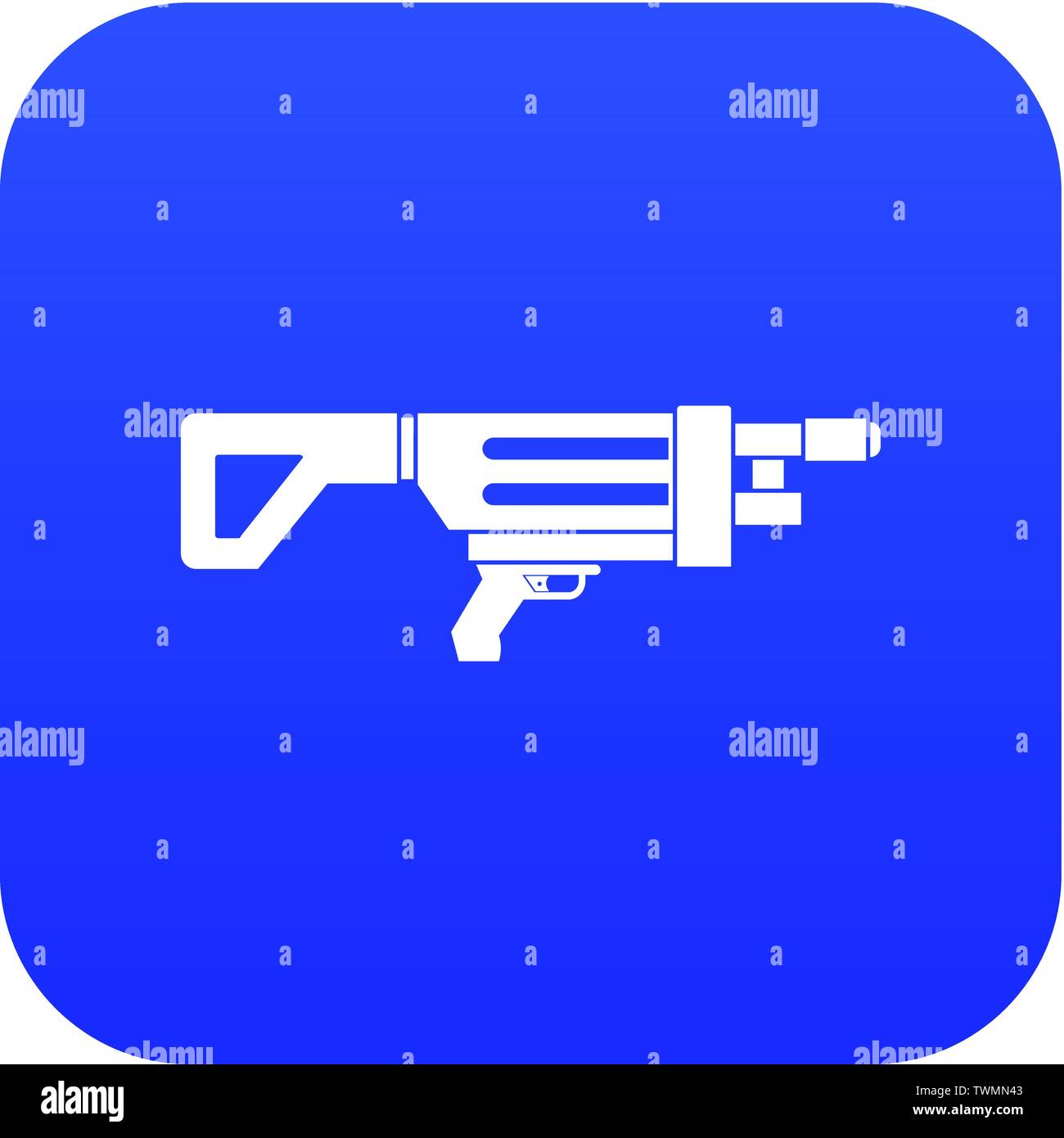 Game gun icon digital blue Stock Vector Image & Art - Alamy