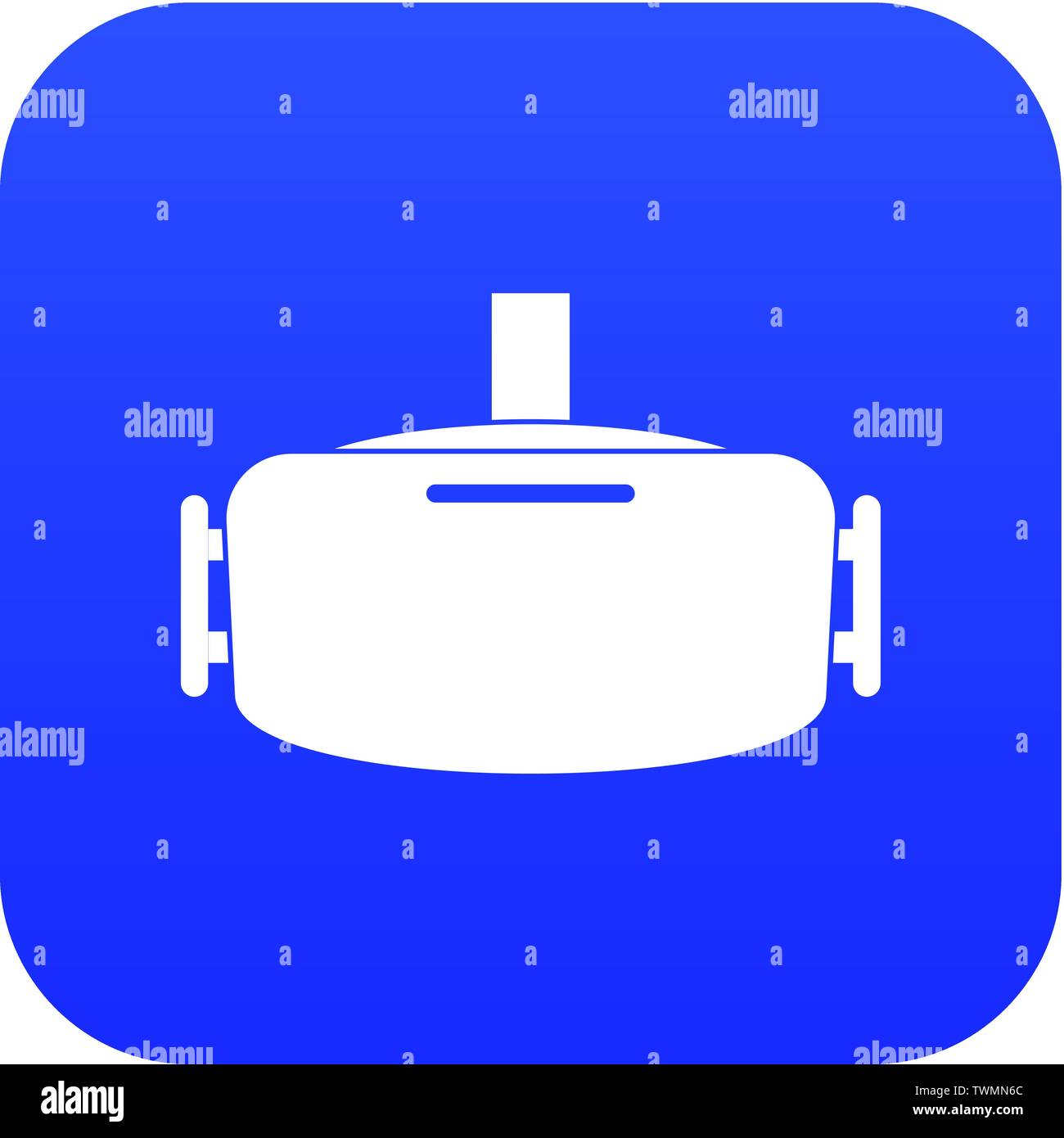 Vr device icon digital blue Stock Vector Image & Art - Alamy