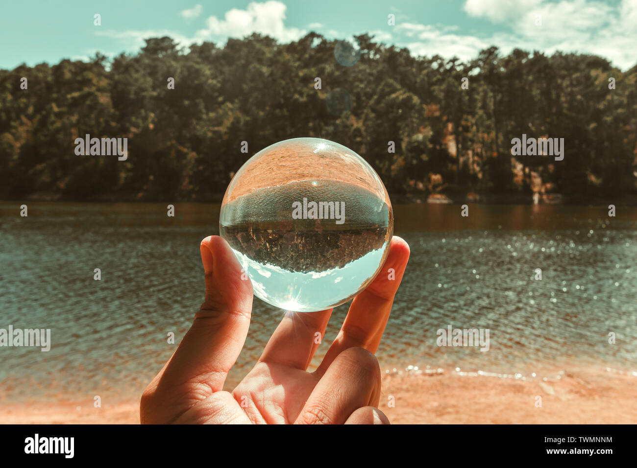 Mula dam, it is a dam in the middle of the forest, in Sintra, Portugal ...