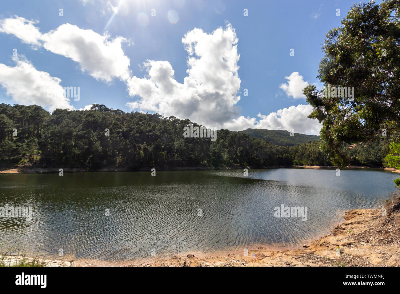 Mula dam, it is a dam in the middle of the forest, in Sintra, Portugal ...