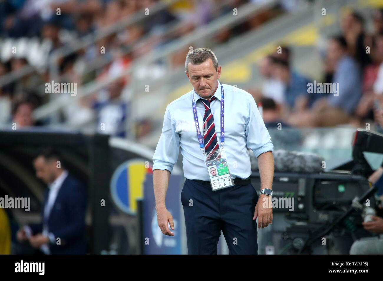 England U21 head coach Aidy Boothroyd during the 2019 UEFA European ...