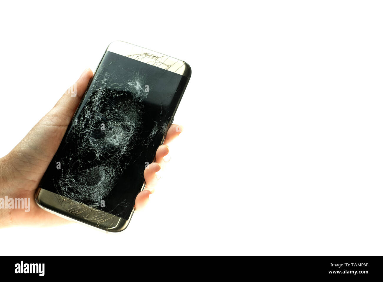 Split screen phone Cut Out Stock Images & Pictures - Alamy