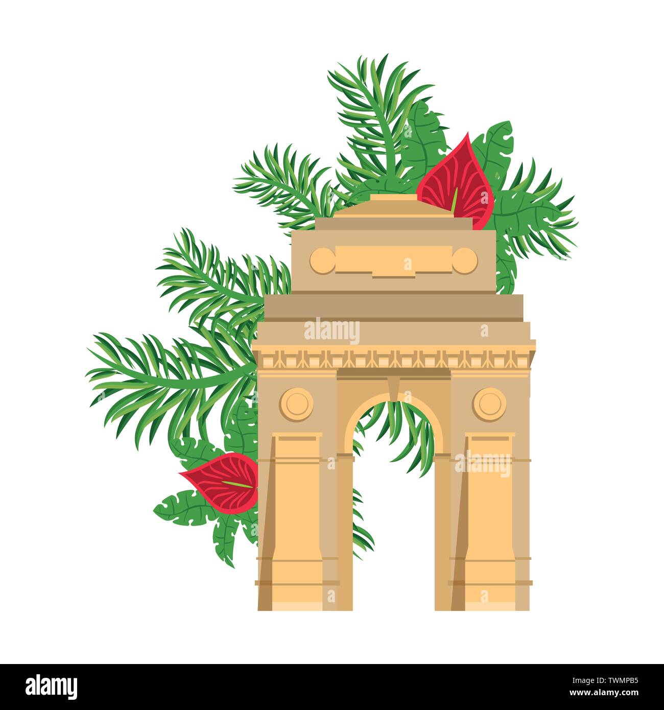 Indian patriotic emblems cartoons isolated Stock Vector Image & Art - Alamy