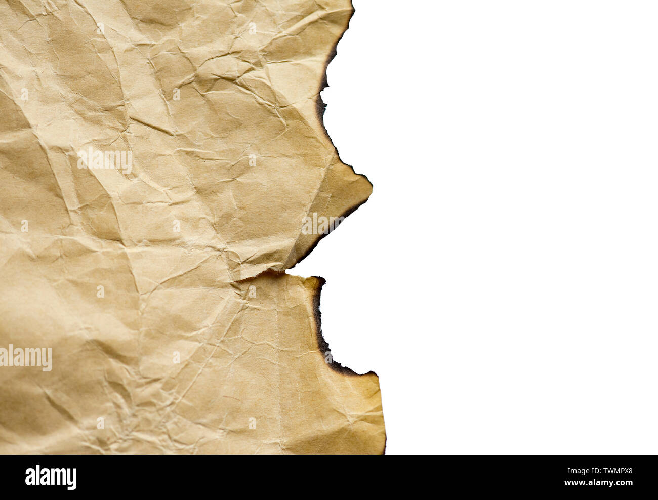 Brown vintage burned paper, isolated details, large background, texture ...