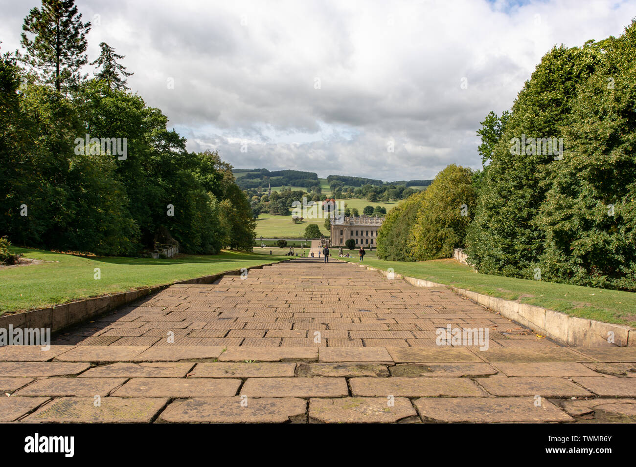 Chatsworth House Stairs Stock Photo - Alamy