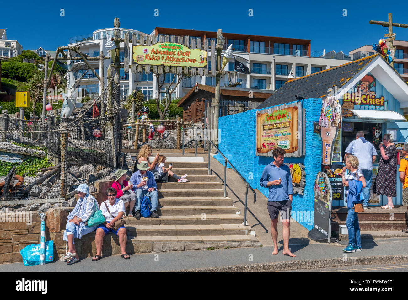 Woolacombe, North Devon. 21st June 2019. UK Weather: On the Summer ...