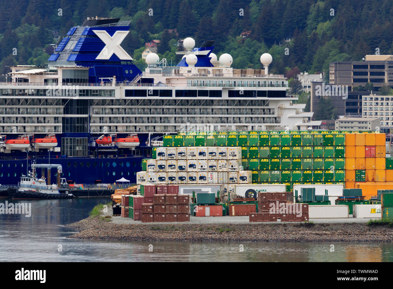 Cruise ship port juneau alaska hi-res stock photography and images - Alamy