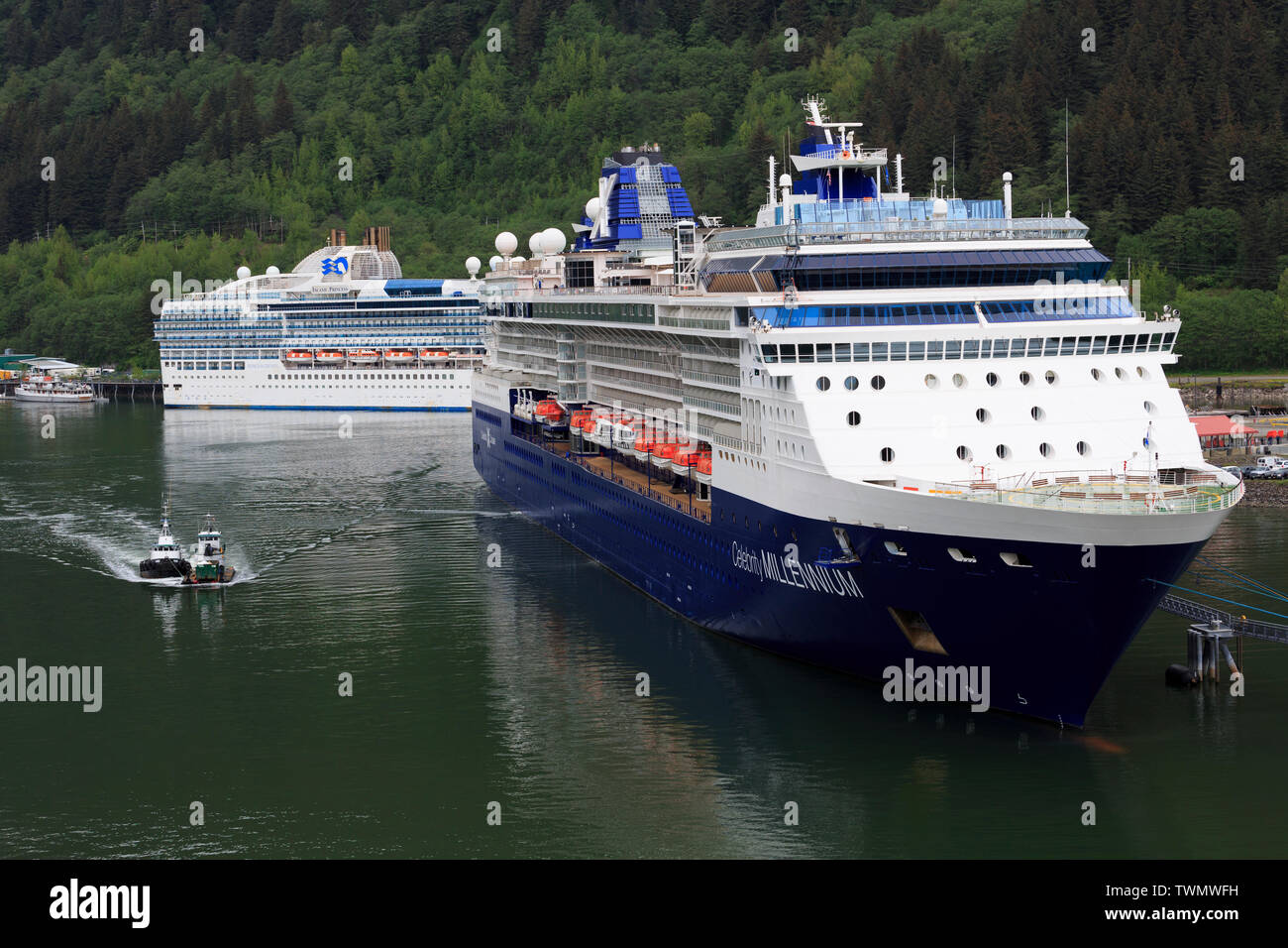 Cruise Ships, Juneau, Alaska, USA Stock Photo - Alamy