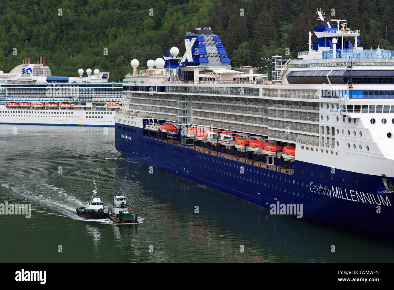 Cruise Ships, Juneau, Alaska, USA Stock Photo - Alamy