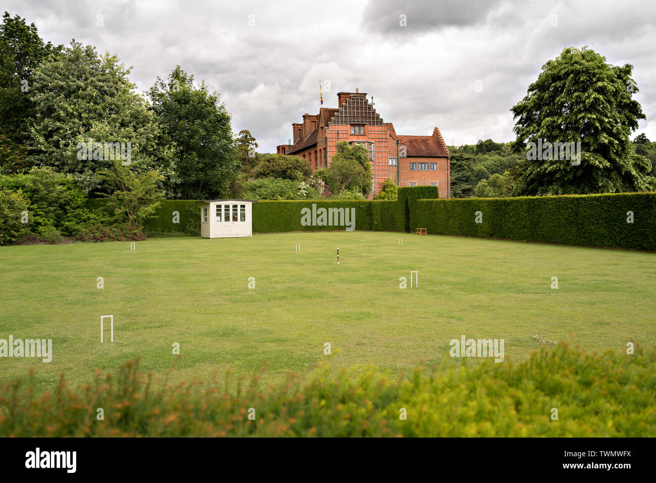 Chartwell House the home of Winston Churchill from the croquet lawn ...
