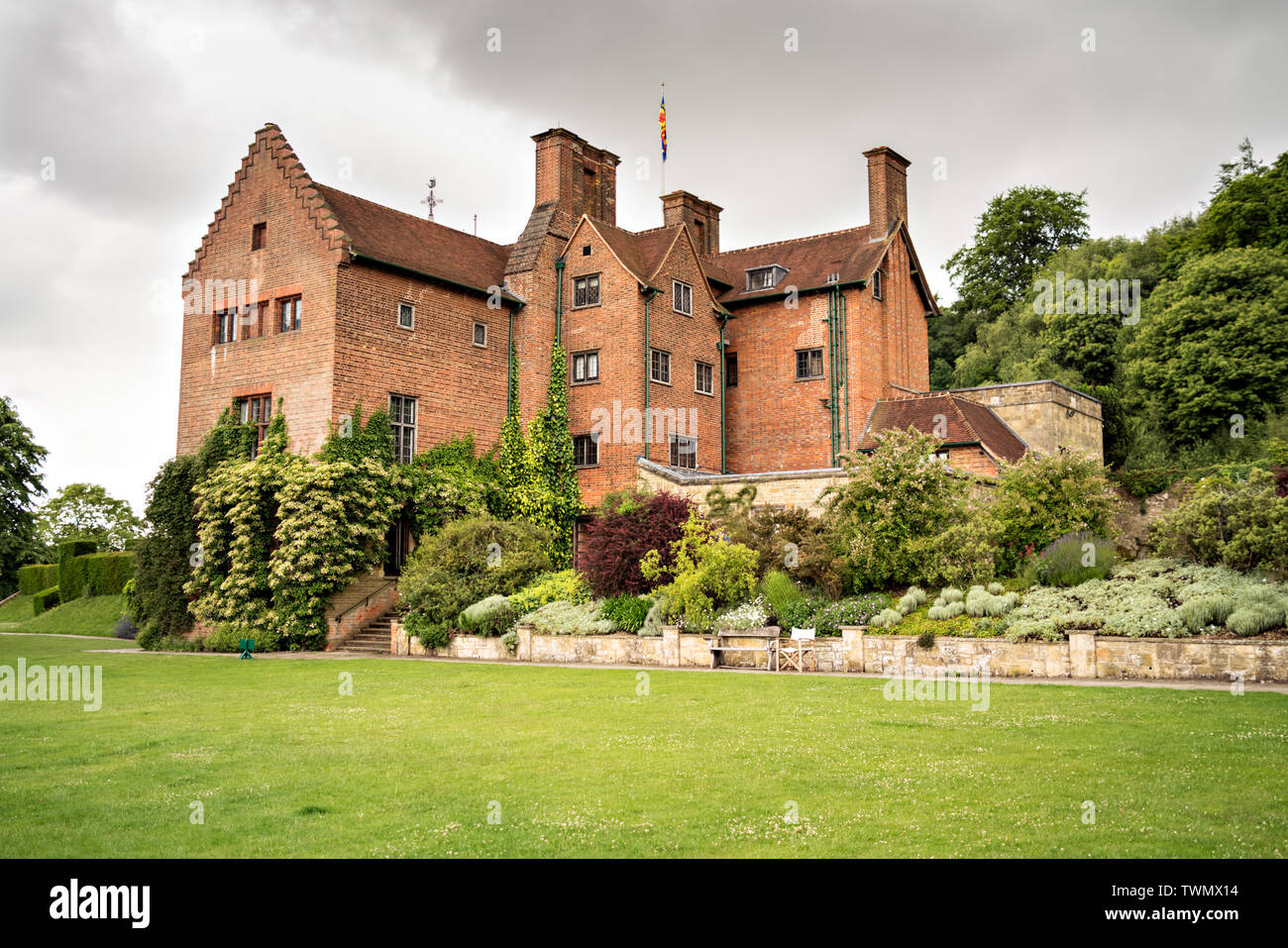 Chartwell House the home of Winston Churchill from the garden Stock ...