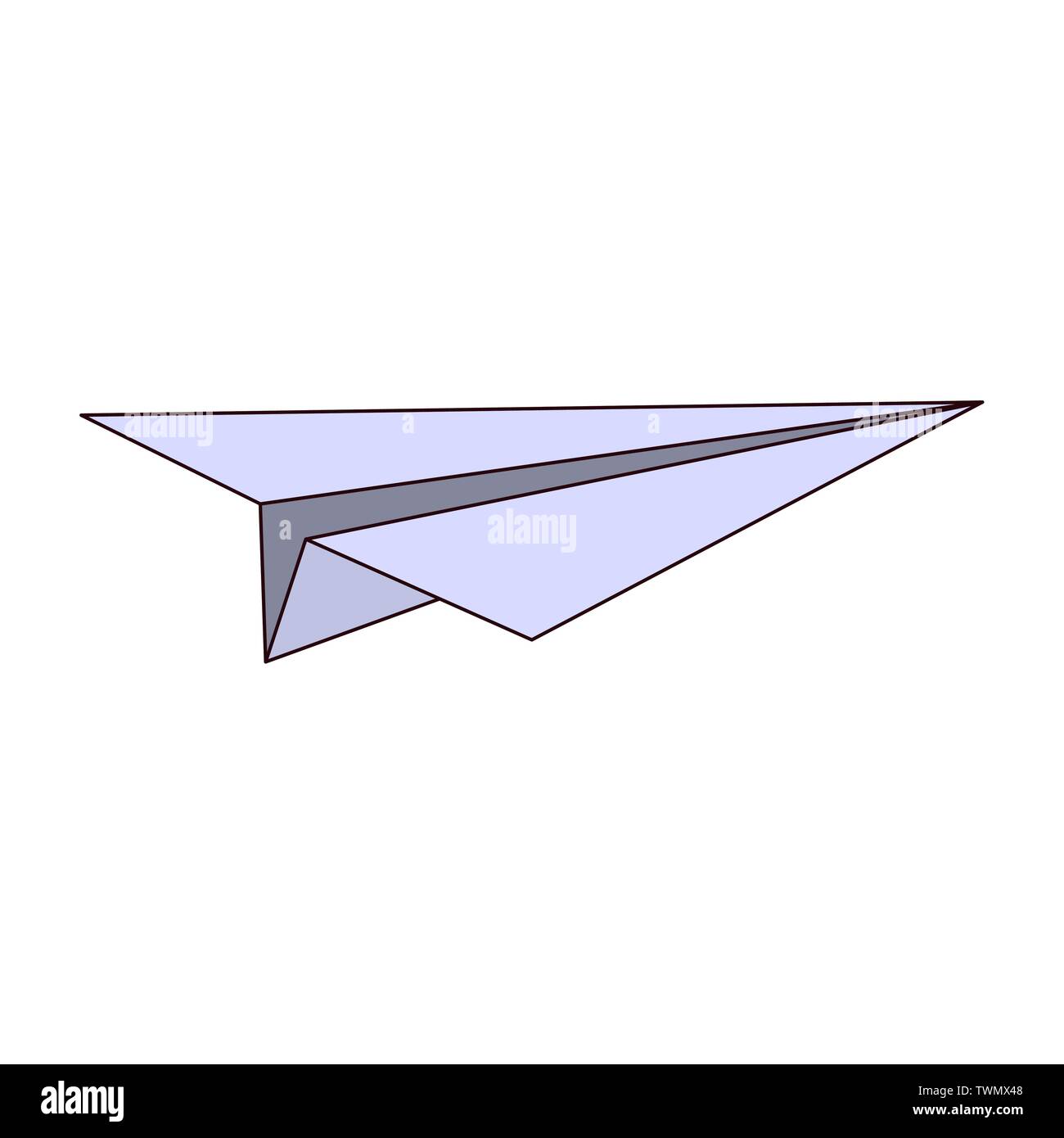 Paper Airplane Side View