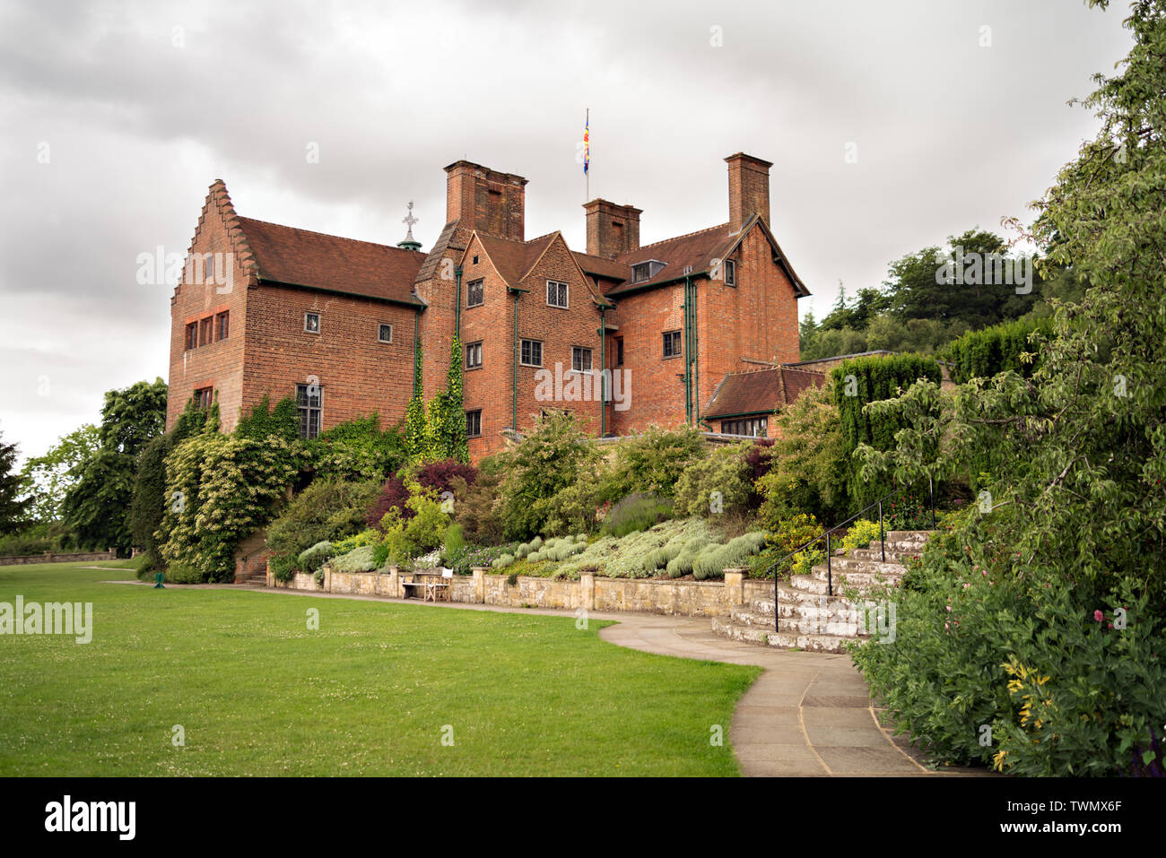 Chartwell House the home of Winston Churchill from the garden Stock ...
