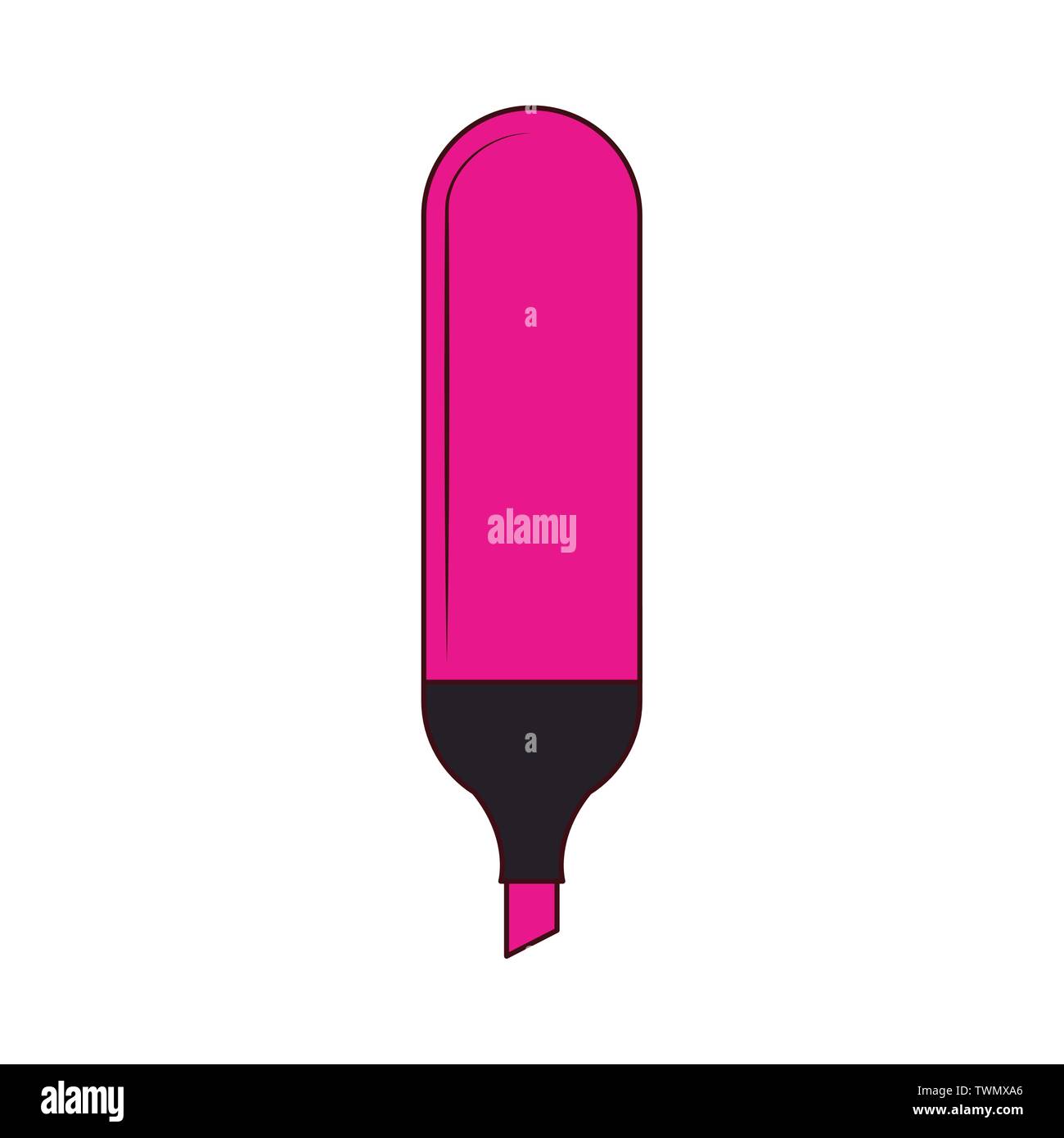Marker office utensil isolated cartoon Stock Vector Image & Art - Alamy