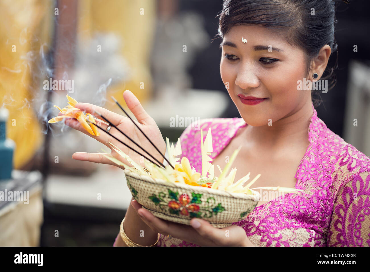 Praying for gods blessing hi-res stock photography and images - Alamy