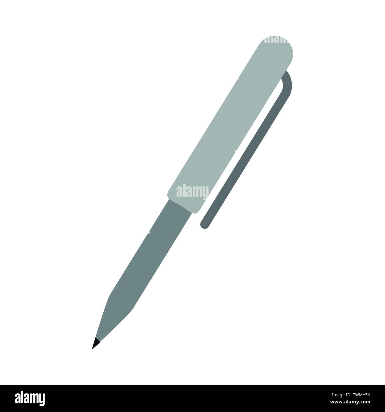 Pen office symbol isolated cartoon Stock Vector Image & Art - Alamy